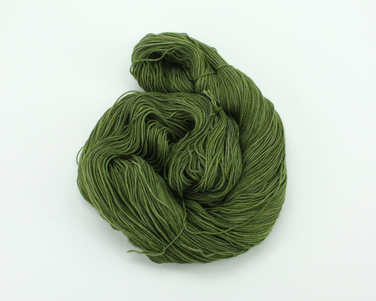 Olive—Hand-Dyed Yarn (fingering, dk, worsted and bulky weight yarn ...