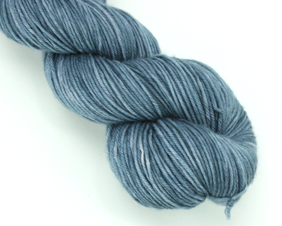 Rustic Blue—Hand-Dyed Yarn (fingering, dk, worsted and bulky weight ya ...