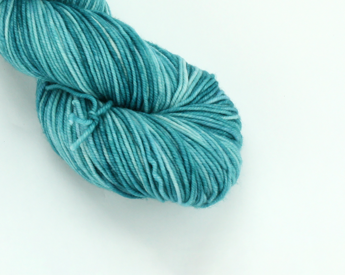 Teal—Hand-Dyed Yarn (fingering, dk, worsted and bulky weight) – Sunny ...